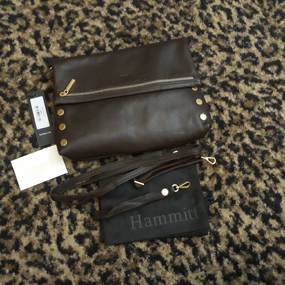 Hammitt | Bags | Hammitt Vip Large Brown Clutch Crossbody Handbag ...